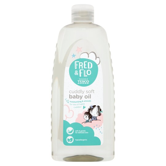 Fred & Flo Baby Oil 500Ml - Tesco Groceries