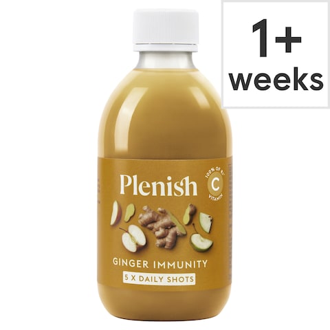 Plenish 5 Shots Ginger Immunity 300Ml - Tesco Groceries