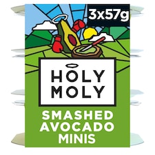 Holy Moly Smashed Avocado 3 x 57g - Tesco Groceries