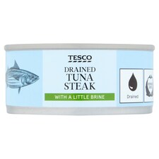 Tesco Drained Tuna Steak In Brine 110G - Tesco Groceries