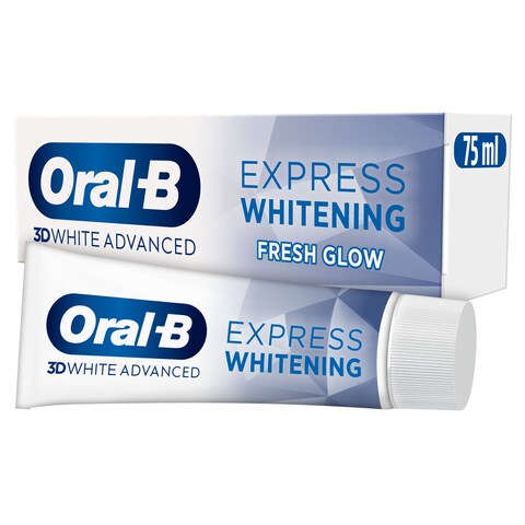 Oral-B 3D White Fresh Glow Icy Mint Toothpaste 75Ml - Tesco Groceries