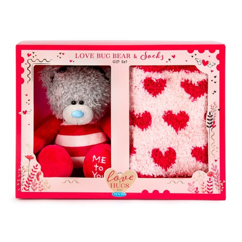 Me To You Love Bug Plush & Socks Gift Set - Tesco Groceries