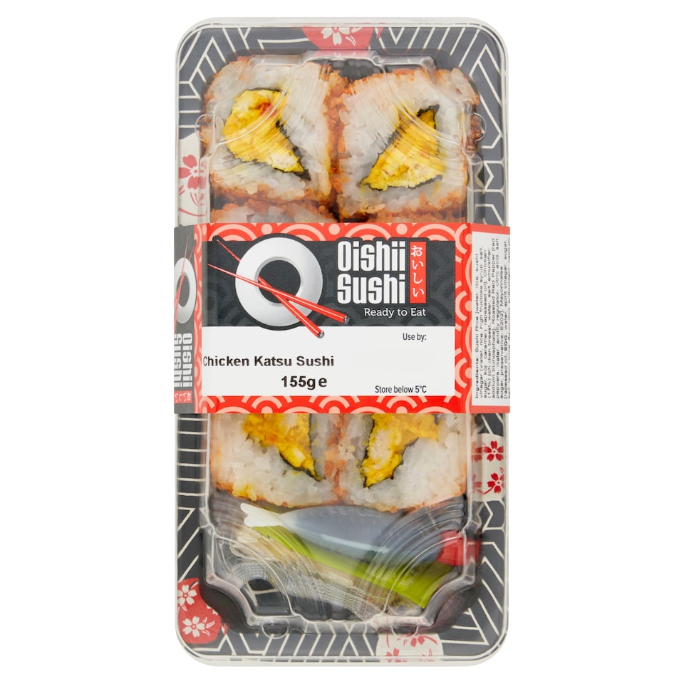 Oishii Sushi Chicken Katsu Sushi 155G - Tesco Groceries