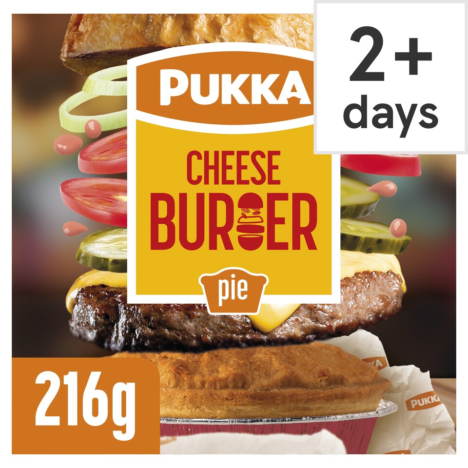 Pukka Cheese Burger Pie - Tesco Groceries