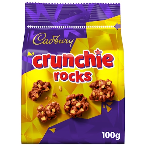 Cadbury Crunchie Rocks Chocolate Bag 100G - Tesco Groceries