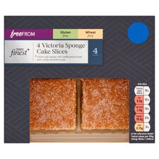 Tesco Finest Free From 4 Victoria Sponge Cake Slices - Tesco Groceries