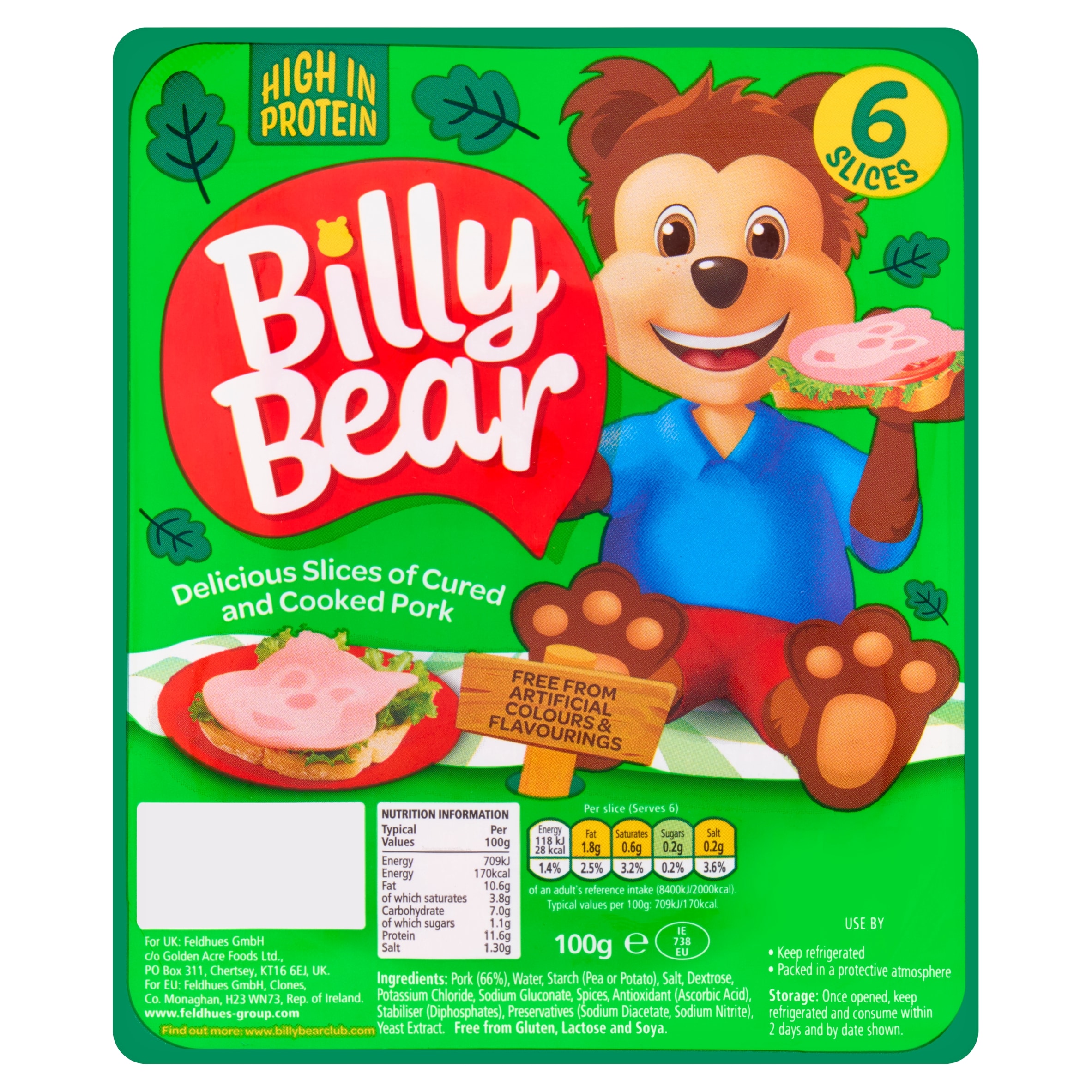 Billy Bear Slices 100g Tesco Groceries