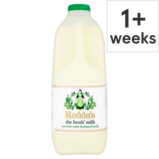 Rodda's Semi Skimmed Cornish Milk 2Lt - Tesco Groceries