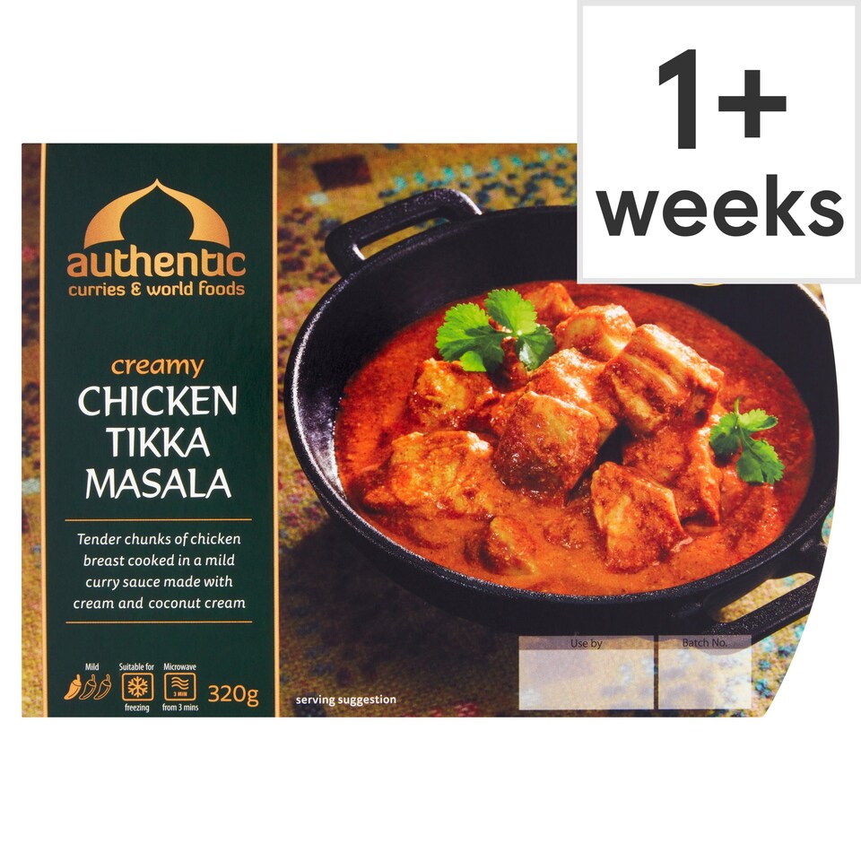 Authentic Curry Co. Chicken Tikka Masala 320G (L) - Tesco Groceries