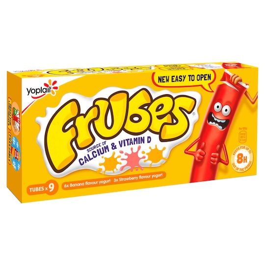 Frubes Banana And Strawberry Yoghurt 9X40g - Tesco Groceries