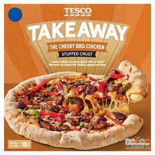 Tesco Takeaway The Cheeky BBQ Chicken Stuffed Crust Pizza 495g - Tesco ...
