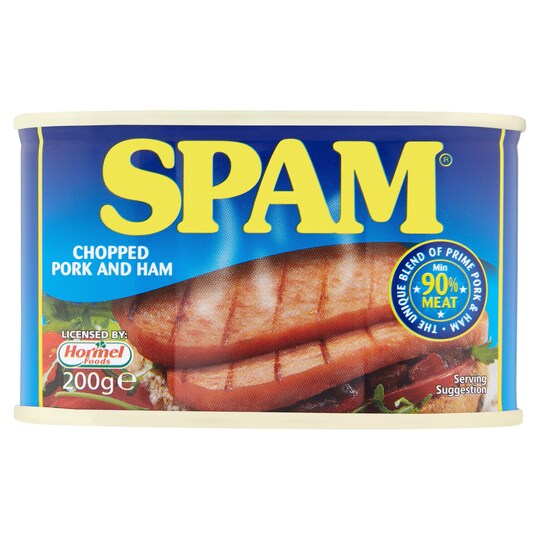 Spam Chopped Pork & Ham 200G - Tesco Groceries