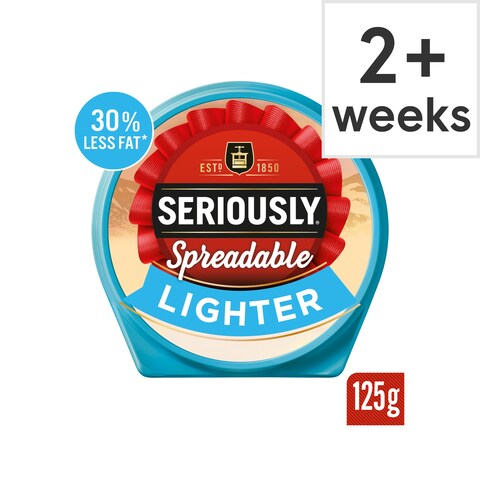 Seriously Spreadable Lighter Cheese Spread 125g - Tesco Groceries