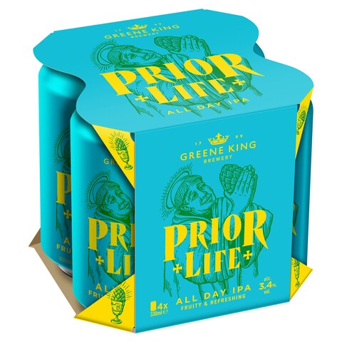 Greene King Prior Life All Day IPA 4x330ml - Tesco Groceries