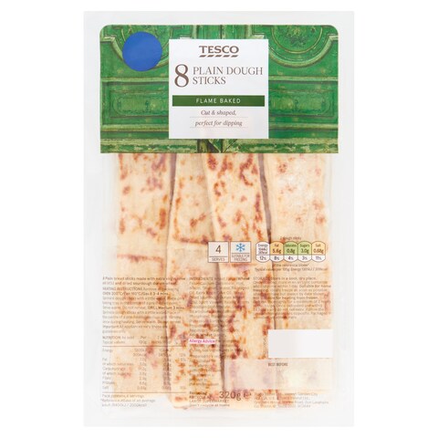 Tesco 8 Plain Dough Sticks 320G - Tesco Groceries