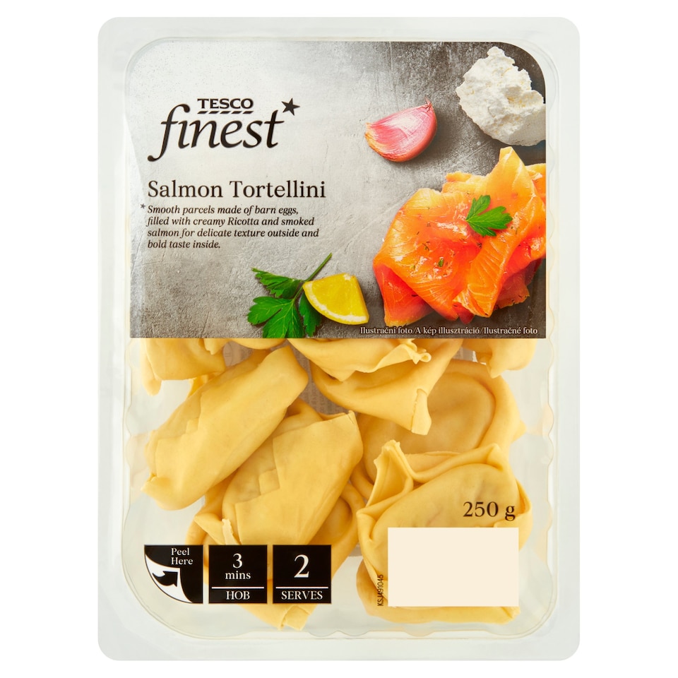 Tesco Finest Torellini Fresh Egg Pasta Stuffed with Smoked Salmon 250 g ...