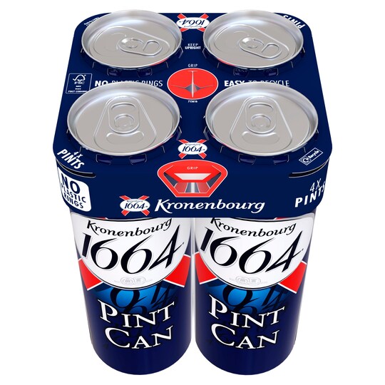 Kronenbourg 1664 Lager 4 X 568Ml - Tesco Groceries