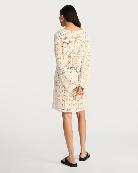 F&F Hexagon Crochet Look Mini Beach Dress in Ivory - Tesco Groceries