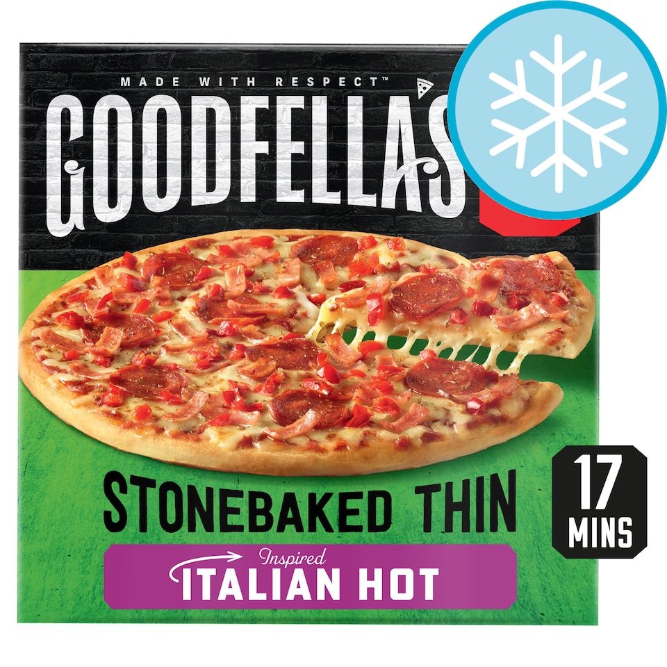 G/Fella's Stonebake Thin Italian Hot Pizza 353G - Tesco Groceries