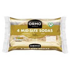 Ormo Mid-Size Soda Farls 4 Pack - Tesco Groceries