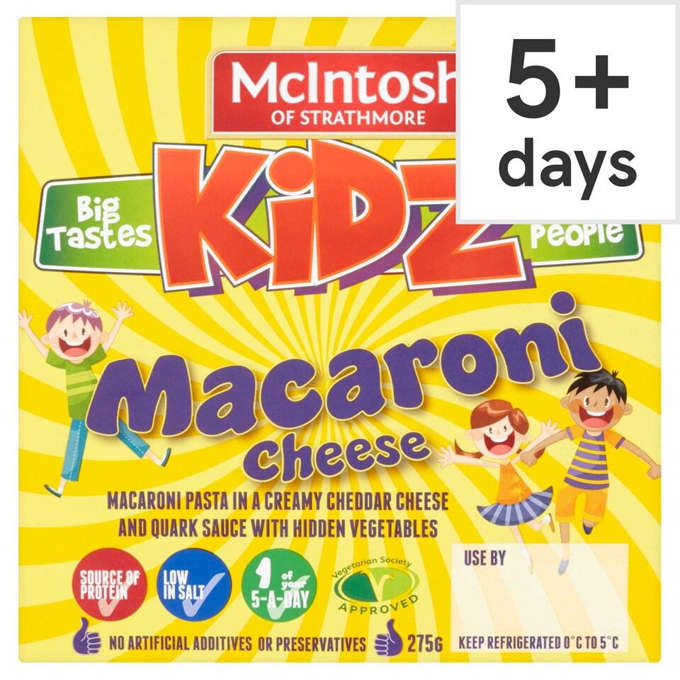 Mcintosh Kidz Macaroni Cheese 275G - Tesco Groceries