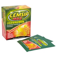 Lemsip Cold & Flu 10'S Max Strength - Tesco Groceries