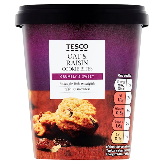 Tesco Mini Sultana And Oat Cookies 110G - Tesco Groceries