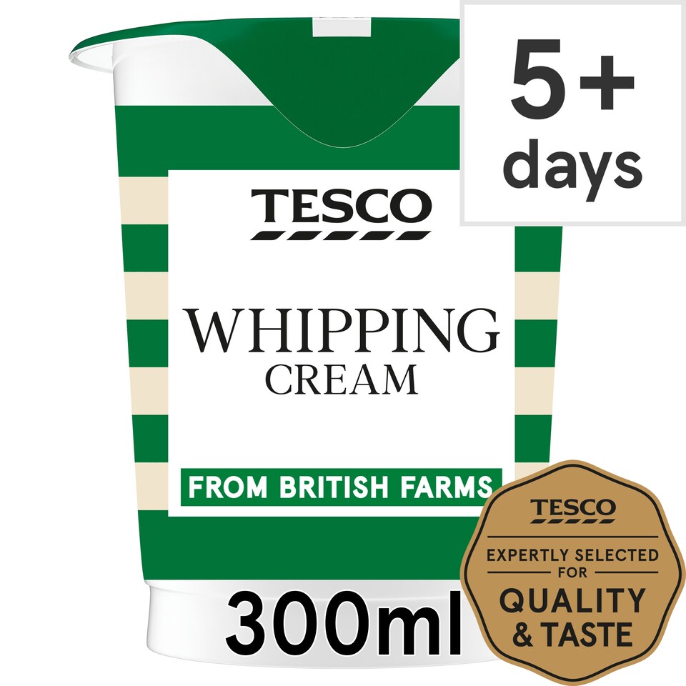 Tesco British Whipping Cream 300Ml - Tesco Groceries