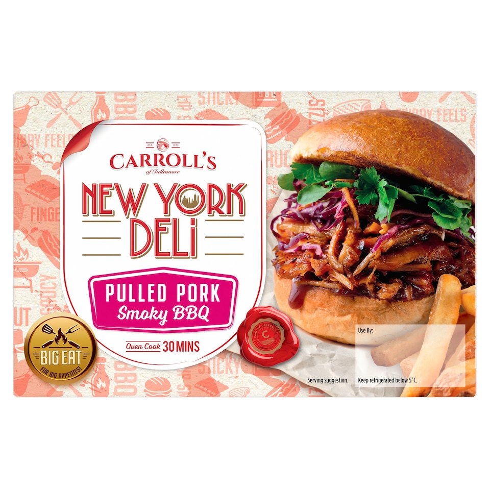 Caroll's New York Deli Pulled Pork Smoky Bbq 400G - Tesco Groceries