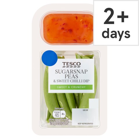 Tesco Sugar Snap Peas And Sweet Chilli Dip 90G - Tesco Groceries