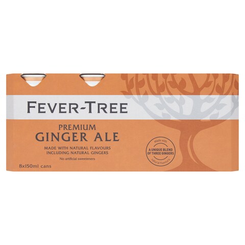 Fever-Tree Premium Ginger Ale 8 X 150Ml - Tesco Groceries