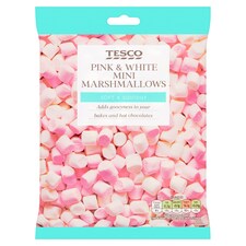 Tesco Pink & White Marshmallows 100G - Tesco Groceries