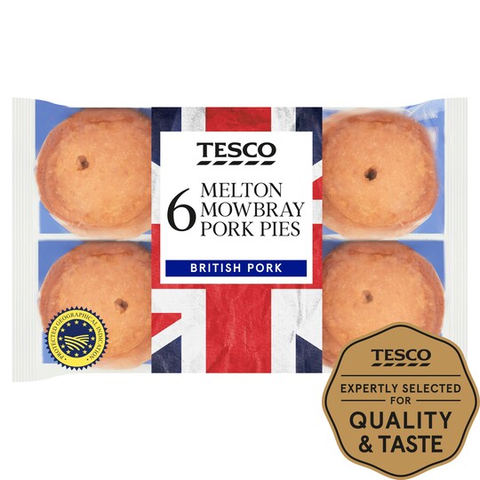 Tesco 6 Mini Melton Mowbray Pork Pies 300G (C) - Tesco Groceries
