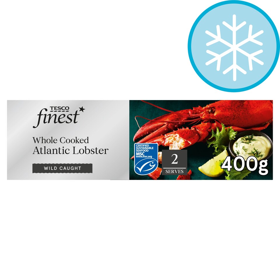 Tesco Finest Whole Cooked Atlantic Lobster 400G - Tesco Groceries