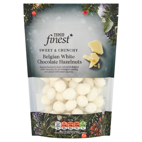 Tesco Finest White Chocolate & Coconut Hazelnuts 200G - Tesco Groceries