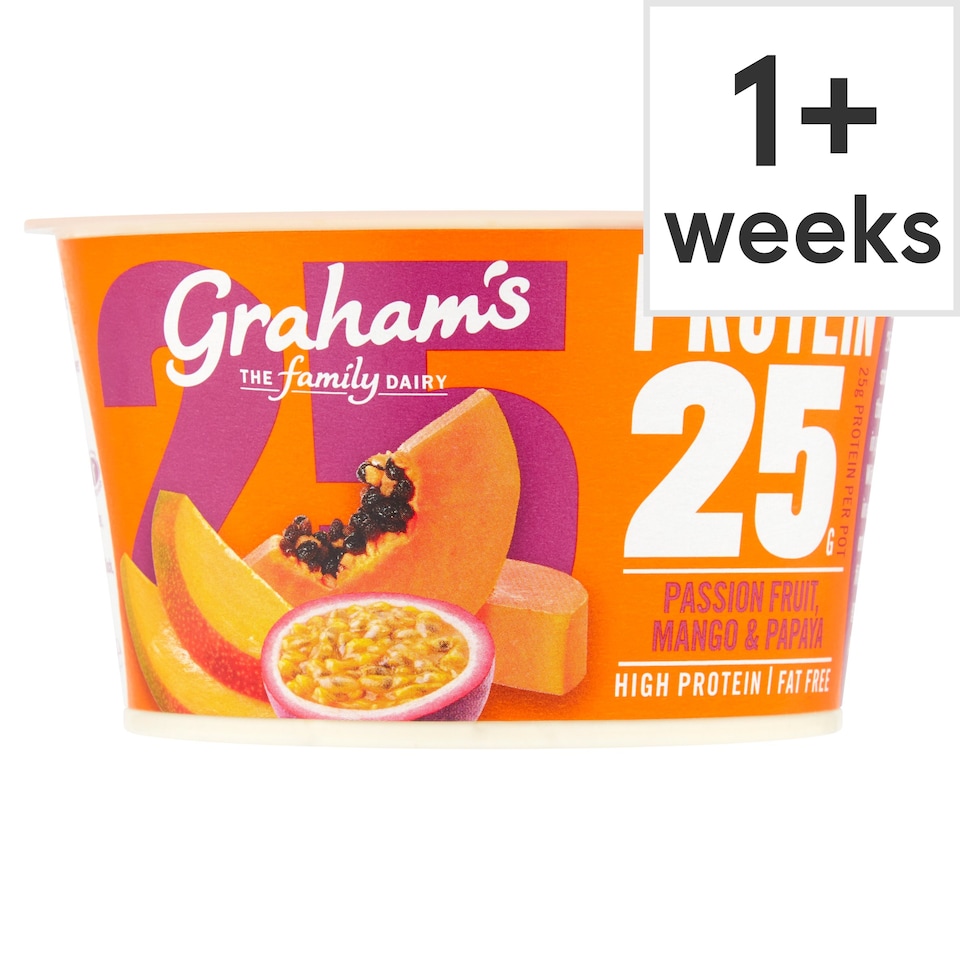 Graham's Protein 25G Passion Fruit & Mango Yogurt 200G - Tesco Groceries