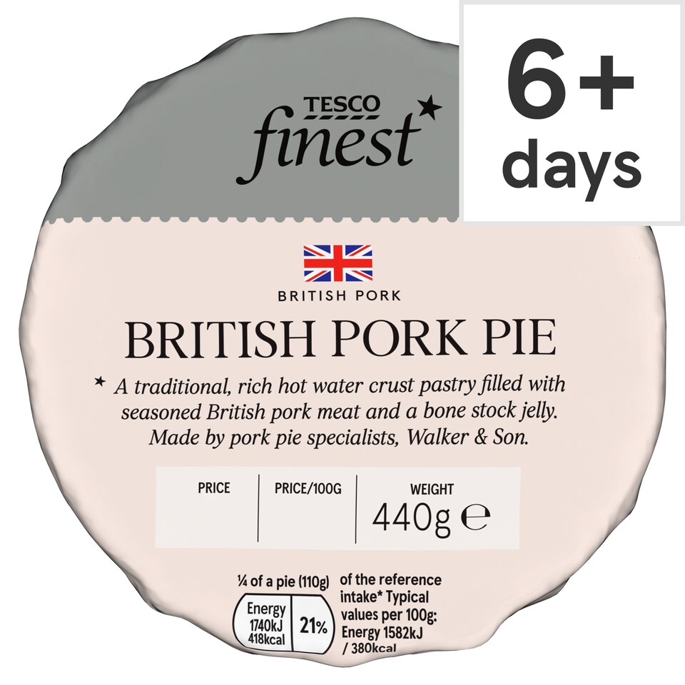 Tesco Finest Pork Pie 440g - Tesco Groceries