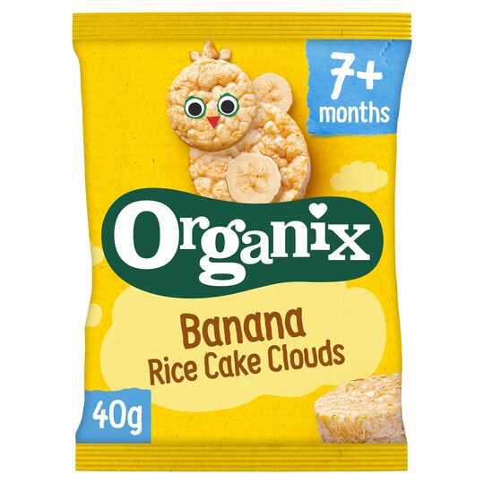 Organix Banana Rice Cake Clouds 40G - Tesco Groceries