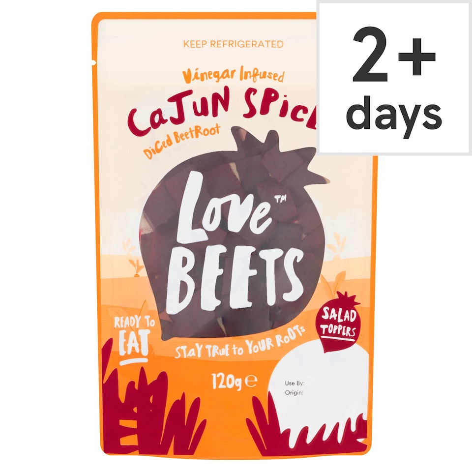 Love Beets Cajun Spiced Diced Beetroot 120g - Tesco Groceries