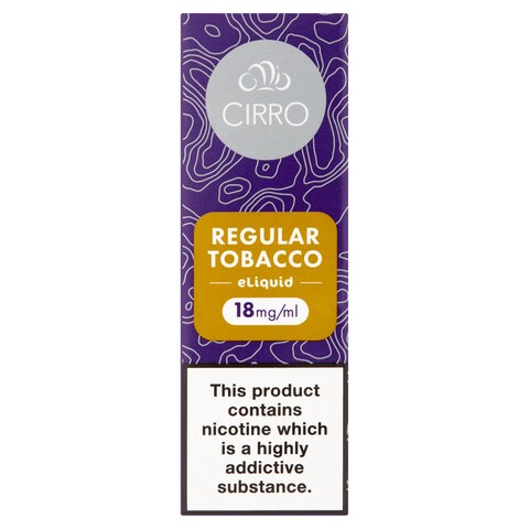 Cirro Eliquid Regular 18Mg - Tesco Groceries