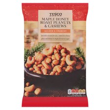 Tesco Maple Honey Roasted Cashews & Peanuts 550G - Tesco Groceries