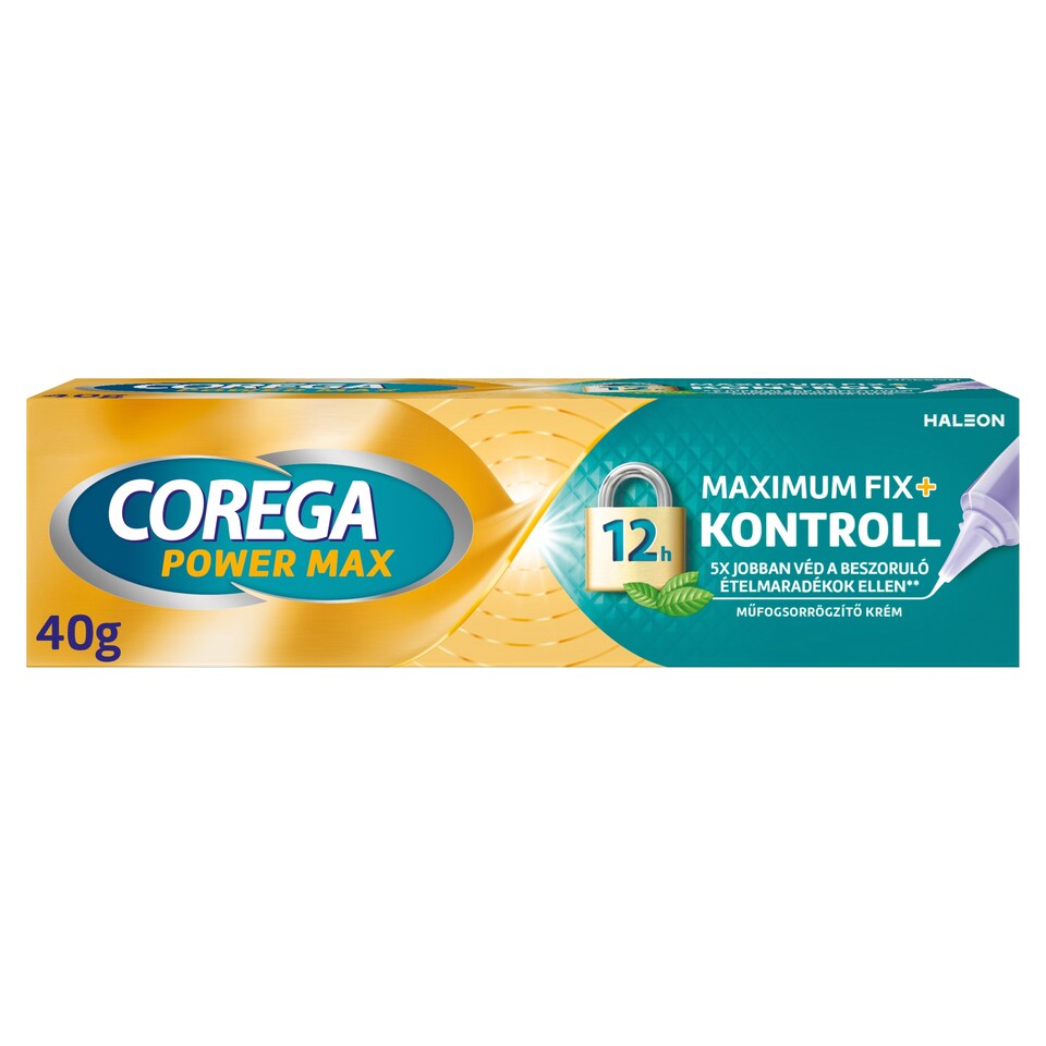 Corega Maximum Fix+Kontroll Menthol Denture Fixing Cream 40 g - Tesco ...
