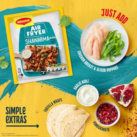 Maggi Air Fryer Shawarma Seasoning Mix 25g - Tesco Groceries