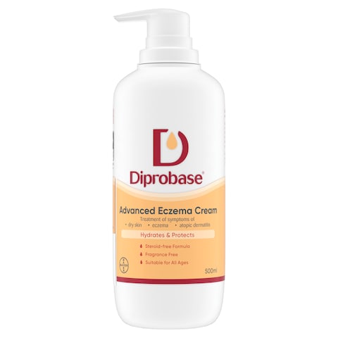 Diprobase Advanced Eczema Cream for Dry Skin & Dermatitis 500ml - Tesco ...