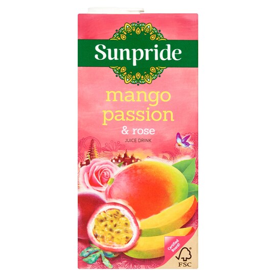 Diet info for Sunpride Mango Passion Fruit Juice Drink 1L - Spoonful