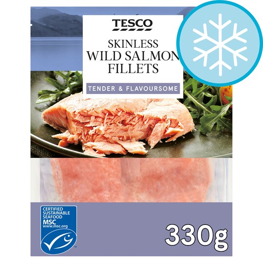 Tesco 4 Wild Salmon Fillets 330G - Tesco Groceries