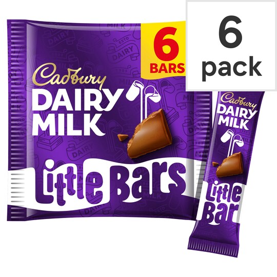 Cadbury Dairy Milk For Kids 6 Pack 108G - Tesco Groceries
