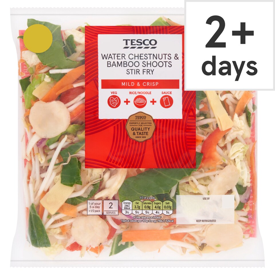 Tesco Water Chestnuts & Bamboo Shoots Stir Fry 320g - Tesco Groceries