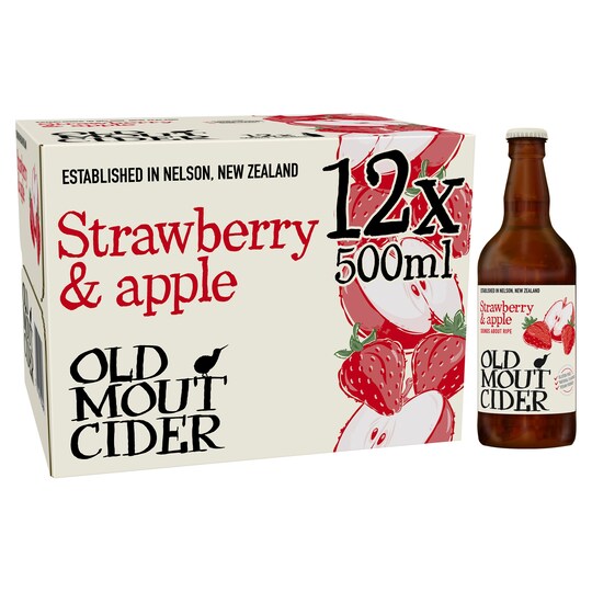Old Mout Strawberry & Aple Flavoured Cider 500Ml - Tesco Groceries