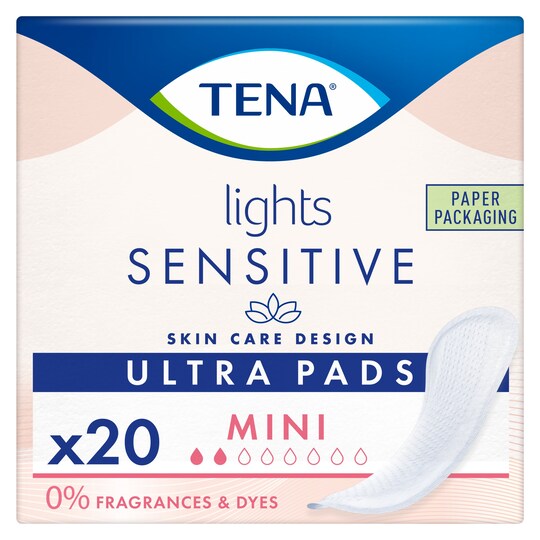 Tena Light Sensitive Ultra Pads Mini 20 Pack - Tesco Groceries
